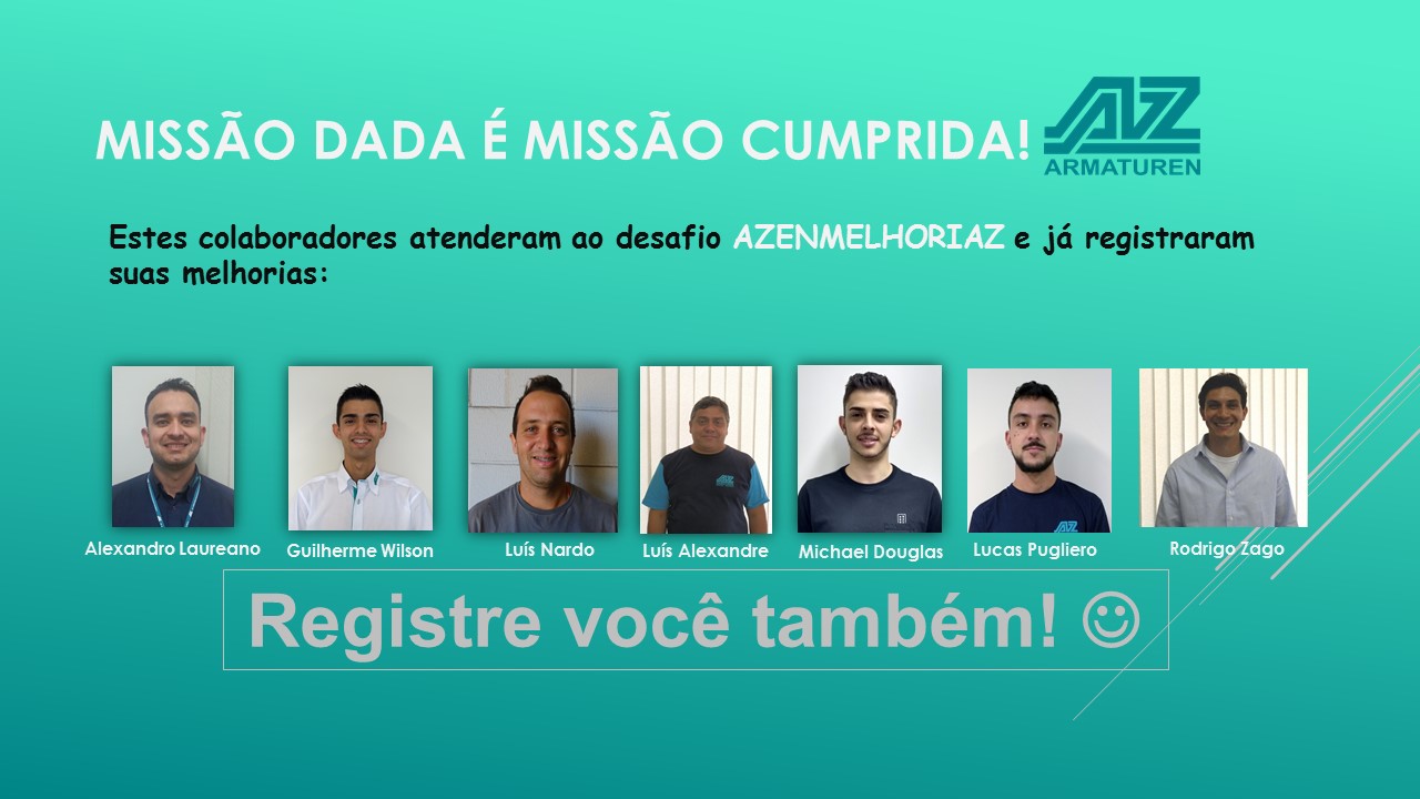 DESAFIO AZENMELHORIAZ - Dia 2 - AZ Armaturen - Blog
